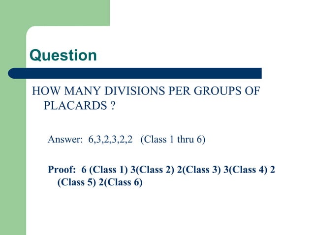 Nine US DOT Hazard Classes | PPT | Chemistry | Science
