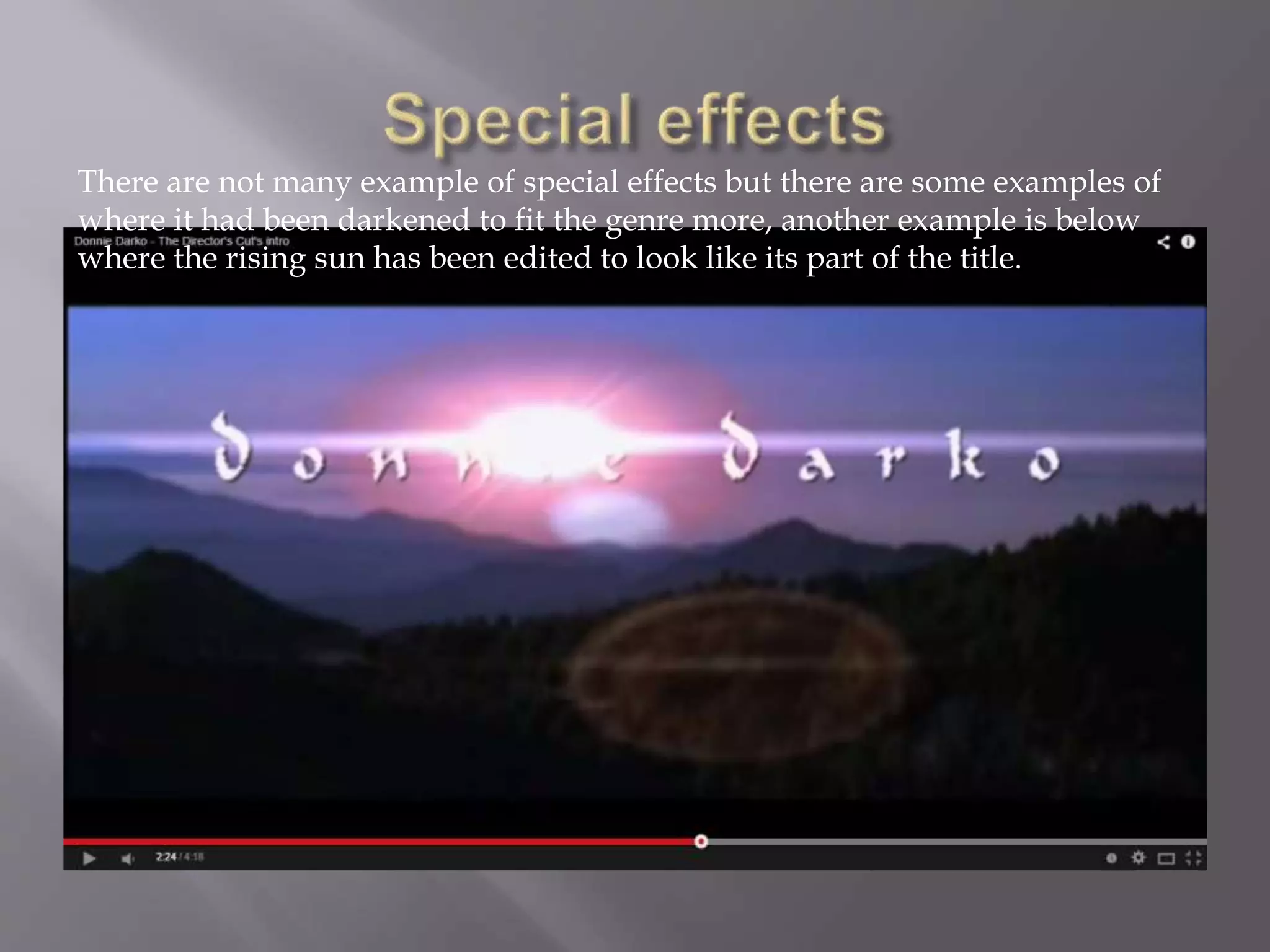 Nine frame analysis of donnie darko | PPTX