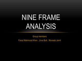 Nine frame analysis of film opening sequence | PPTX