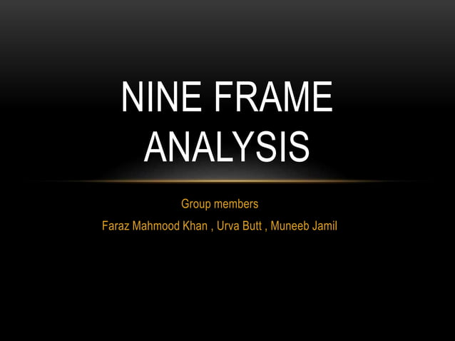 Nine frame analysis of film opening sequence | PPTX