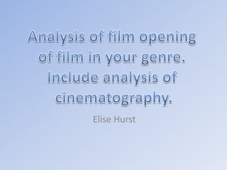 Nine frame structure analysis on opening sequence of a film | PPT