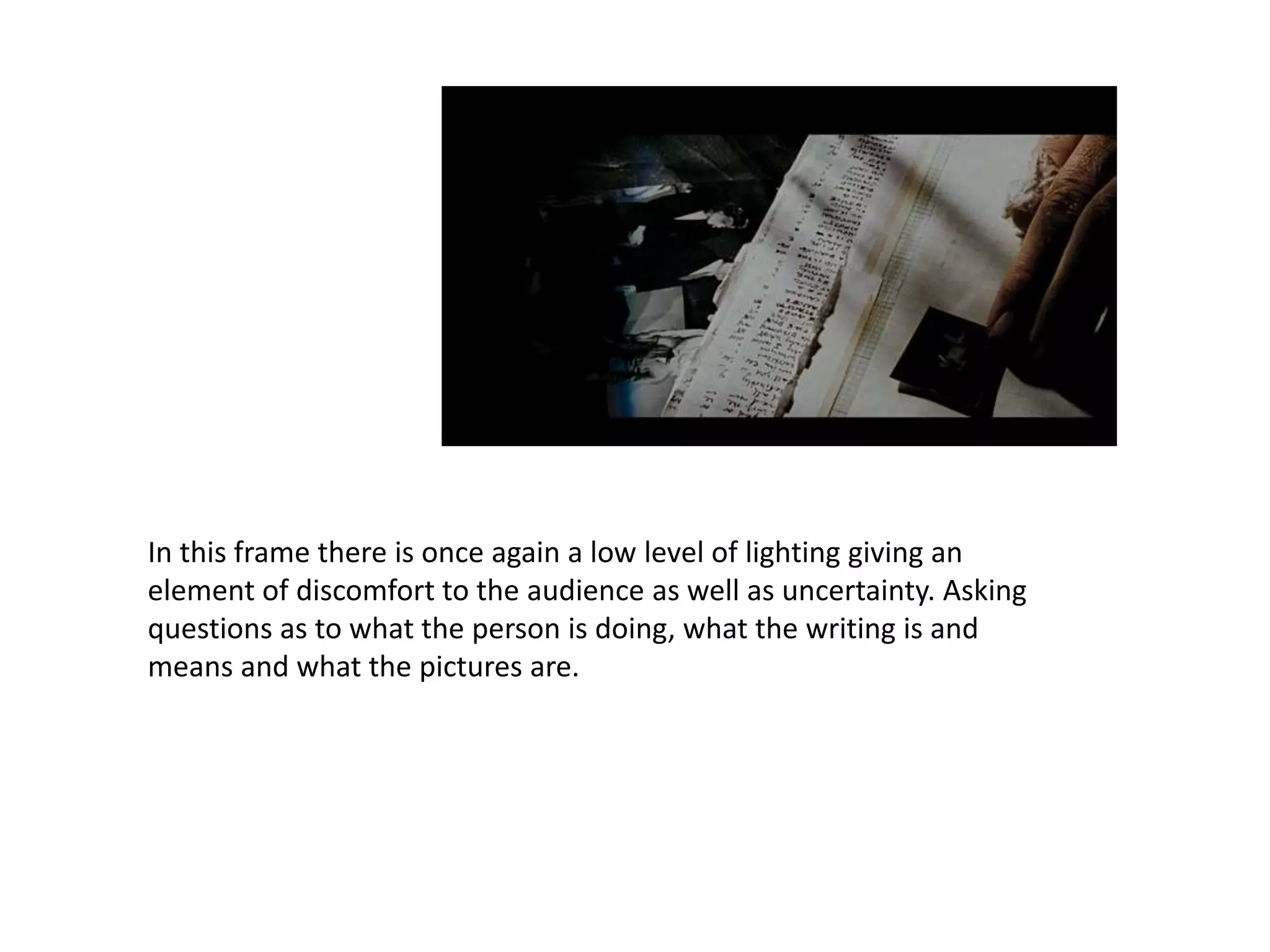 Nine key frames in the se7en opening sequence | PPT