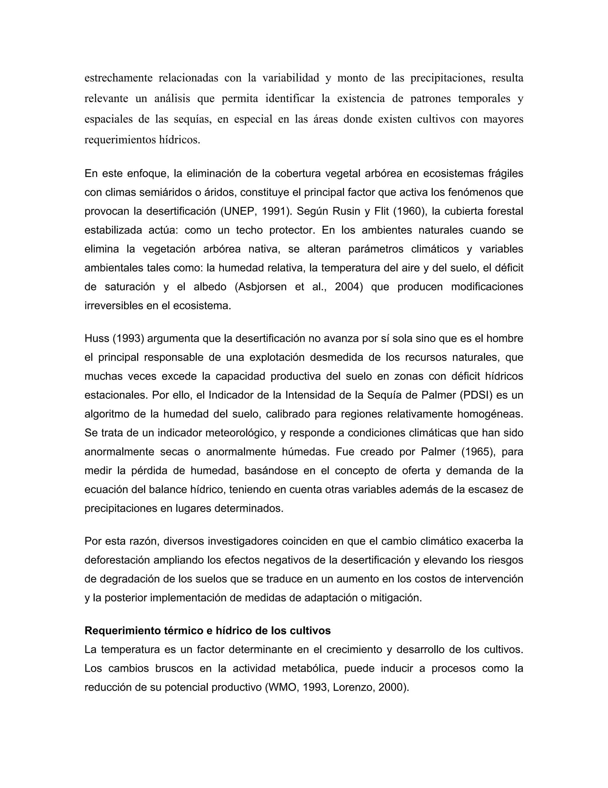 Usos del suelo y su impacto sobre procesos de desertificación en el ...