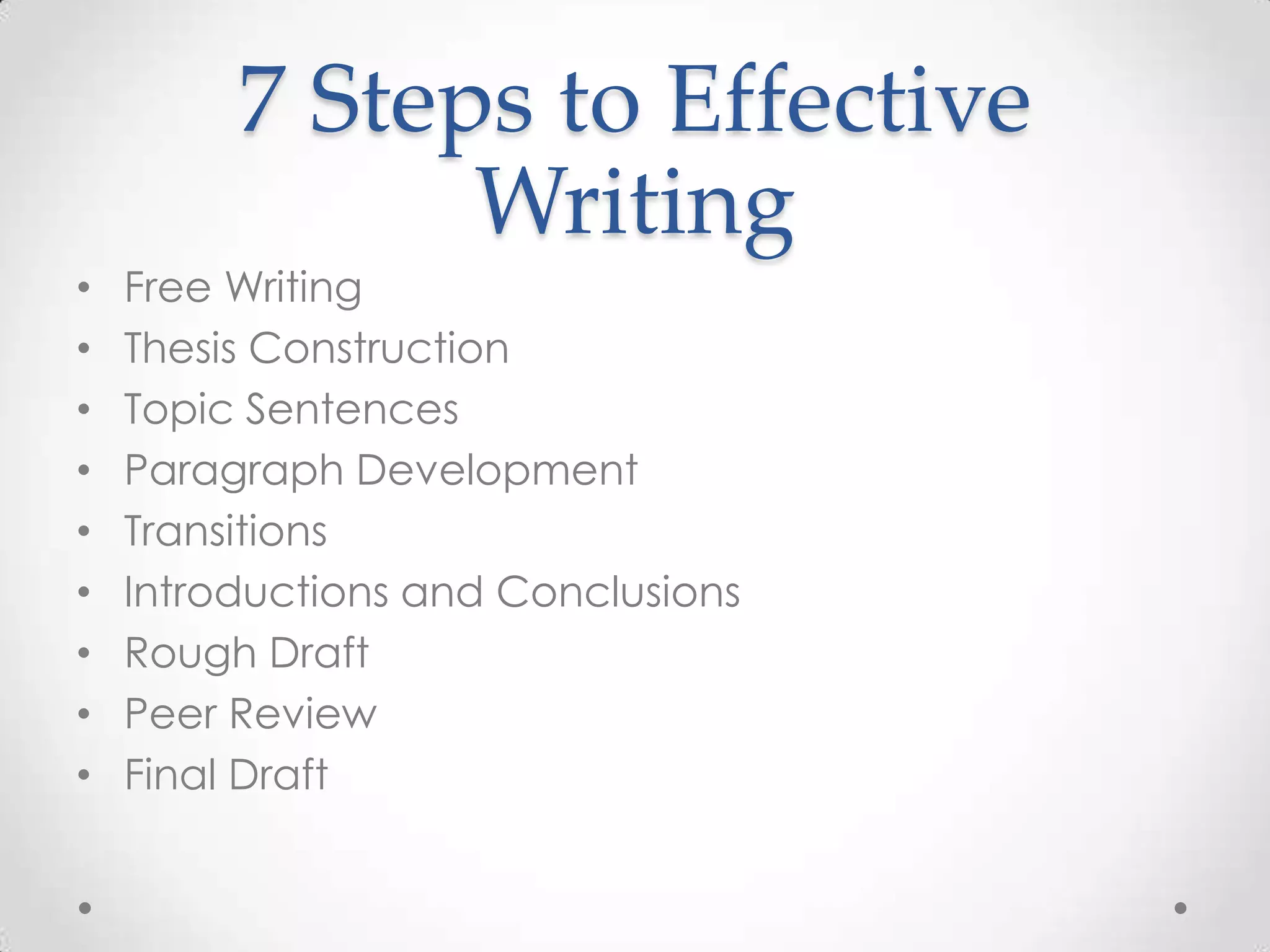 Nine modes of writing | PPTX