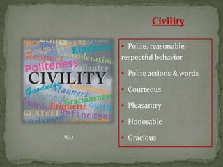 Nine tools of civility | PPTX