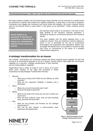 The Omnichannel Insurer - Part 1 of 2 | PDF