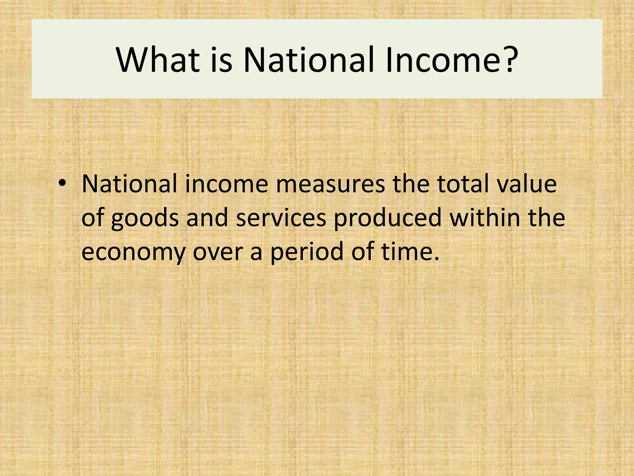 NATIONAL INCOME PPT | PPTX