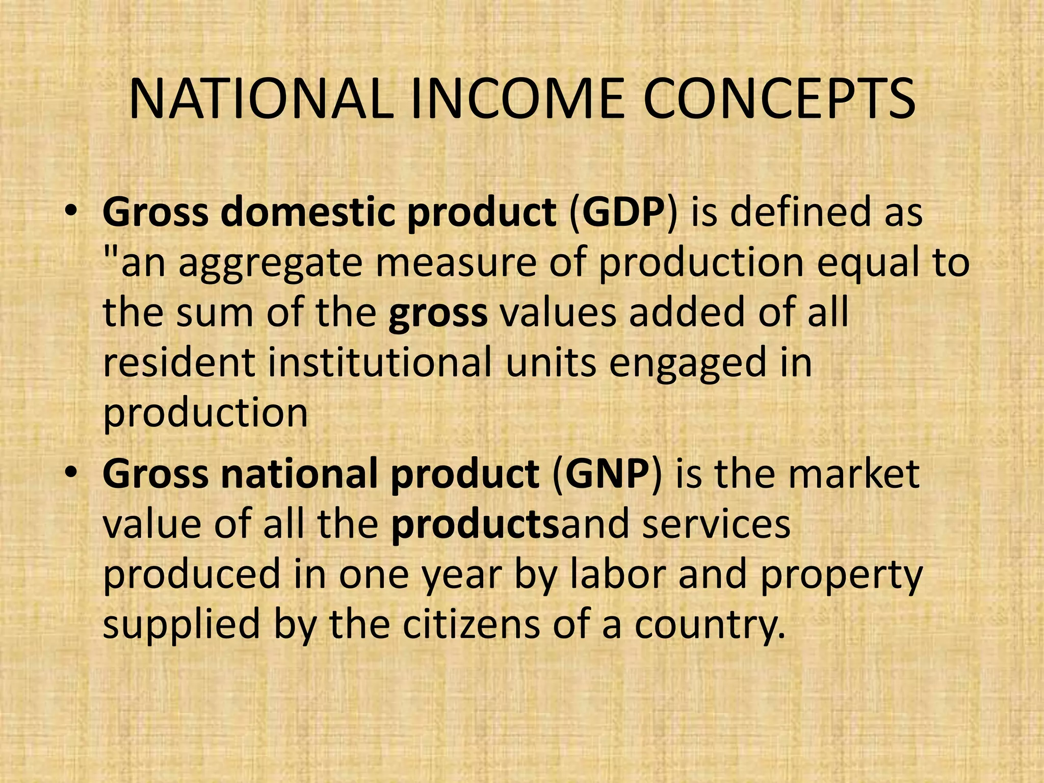 NATIONAL INCOME PPT | PPTX