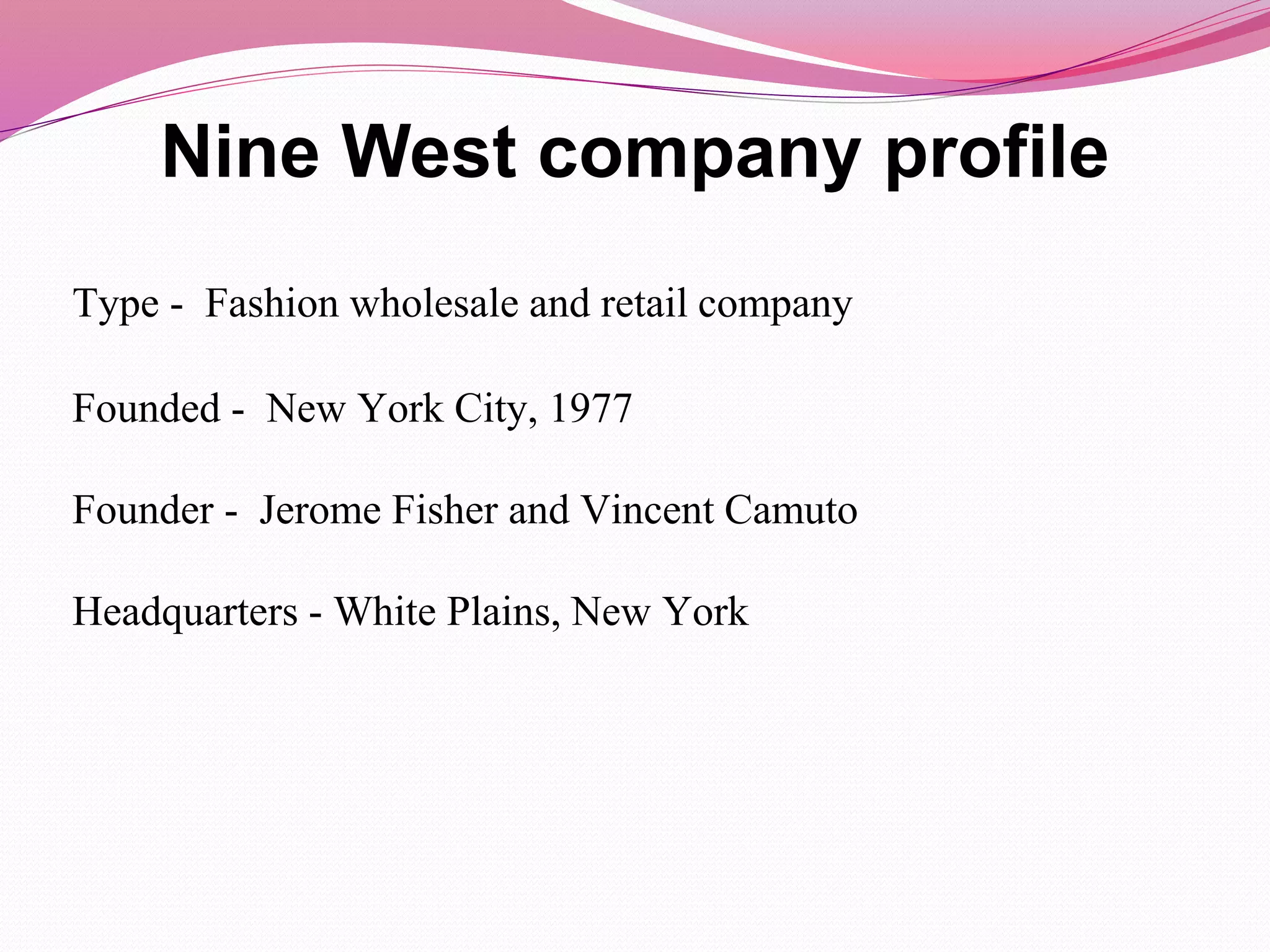Who Owns Nine West