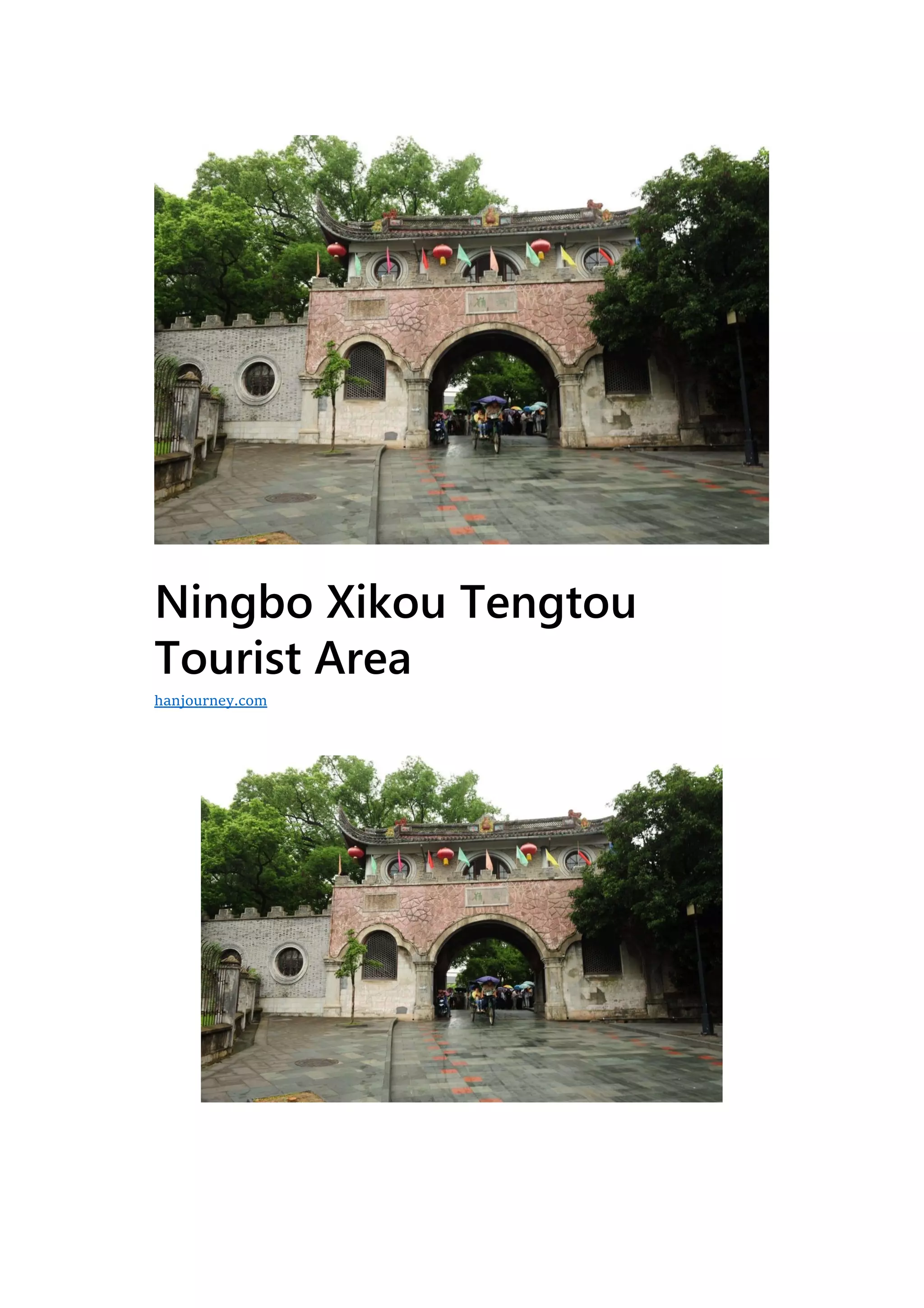 Ningbo xikou tengtou tourist area | PDF
