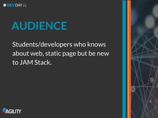 [DevDay2019] JAM Stack - By Ngo Thi Ni, Web Developer at Agility IO | PPT