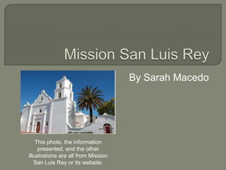 Mission San Luis Rey | PPT