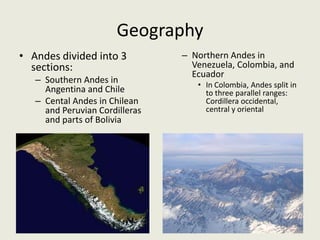 The Andes Mountains | PPTX