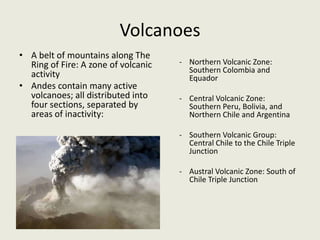 The Andes Mountains | PPTX