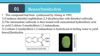 Ninhydrin analogs for development of latent fingerprints | PPT