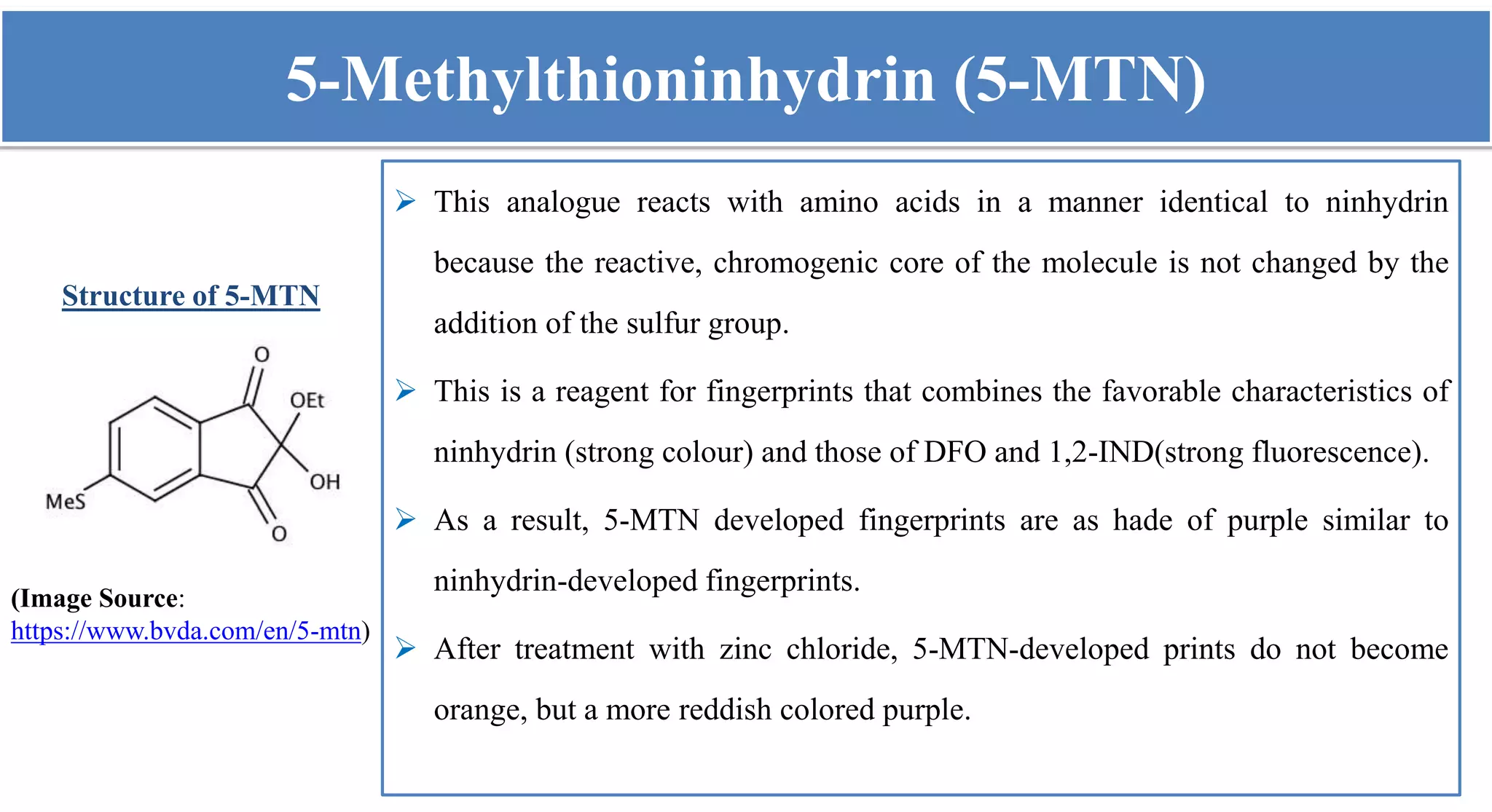 Ninhydrin Analogs | PPTX