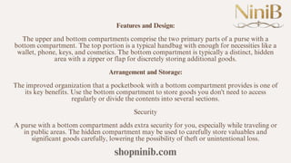 NiniB Purse with Bottom Compartment: The Perfect Way to Stay Organized ...