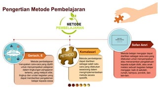 Metode dan Teknik Pembelajaran | PPTX