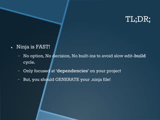 Ninja Build: Simple Guide for Beginners | PPT