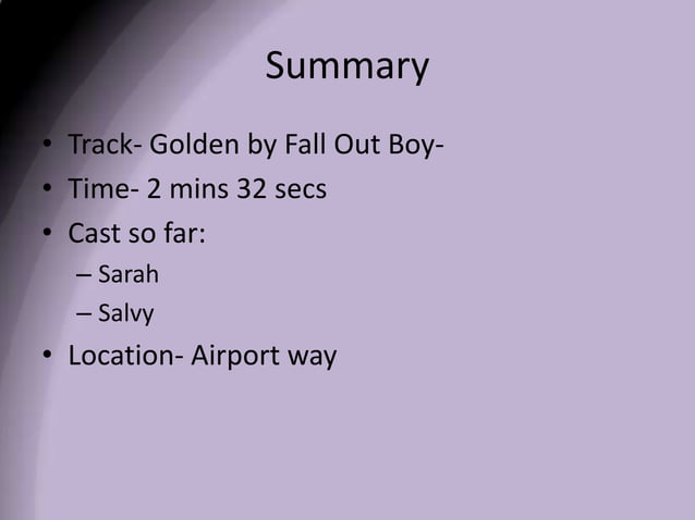 Fall Out Boy- Golden Presentation | PPTX