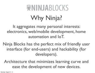 Ninja Blocks Introduction | PDF