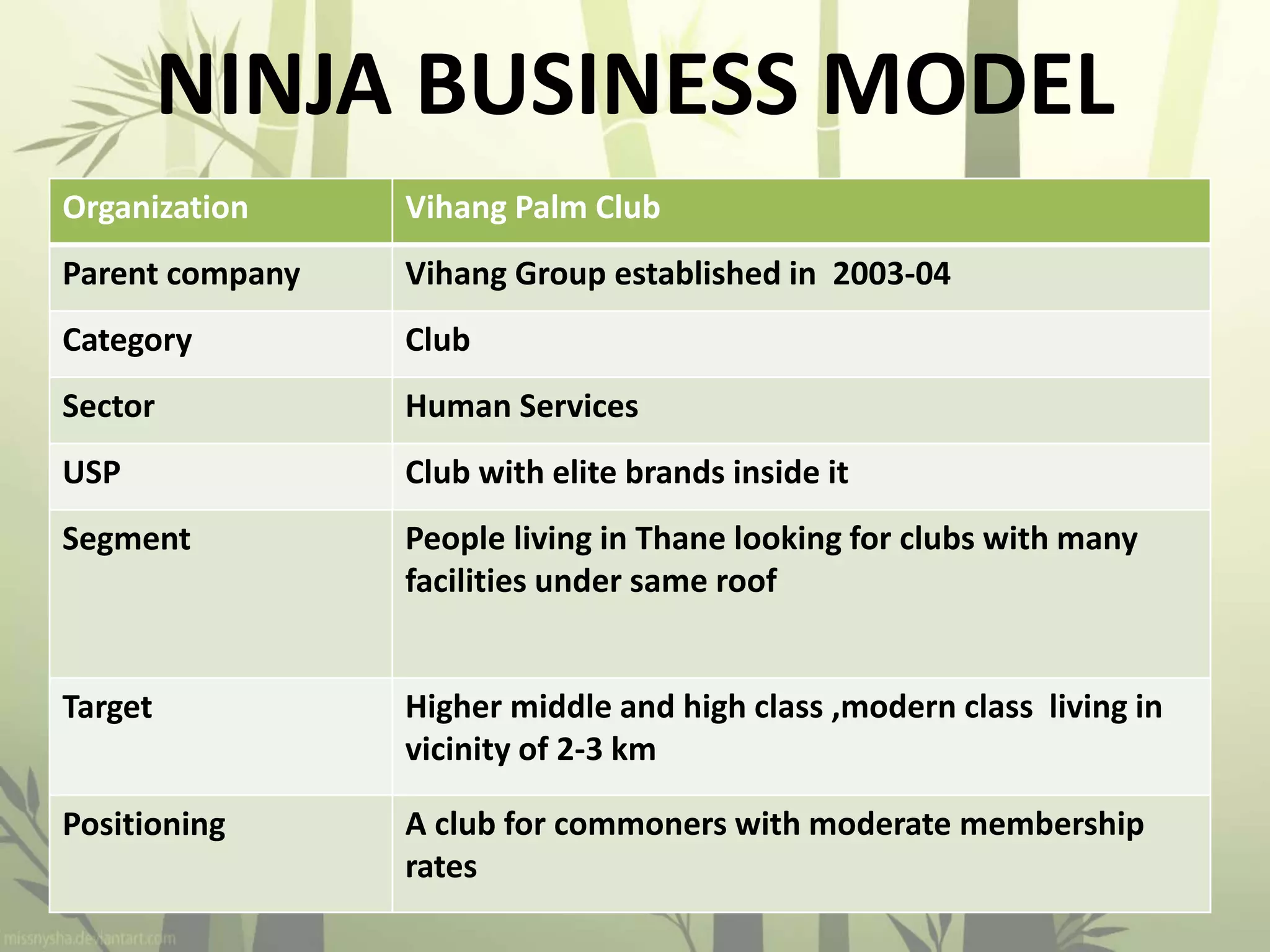 Ninja business model for strategic management by er.neha jagare | PPTX
