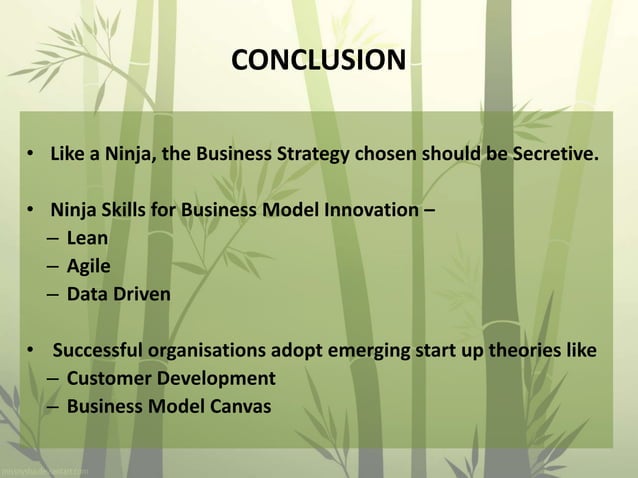Ninja business model for strategic management by er.neha jagare | PPTX ...