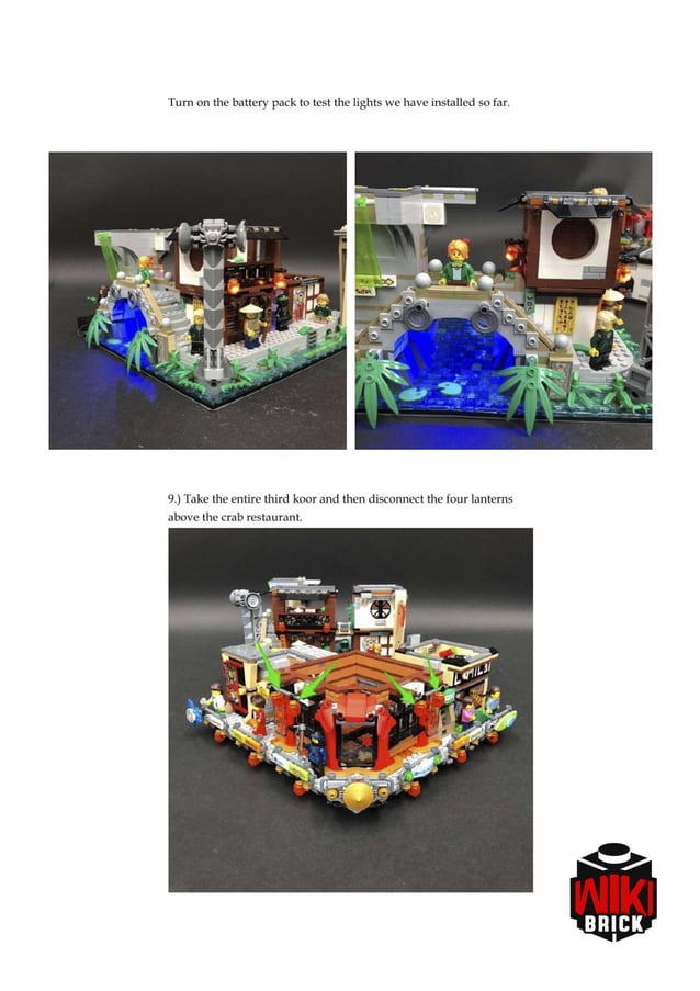 Manual Instruction Led Light for LEGO 70620 Ninjago City Brick Kits | PDF