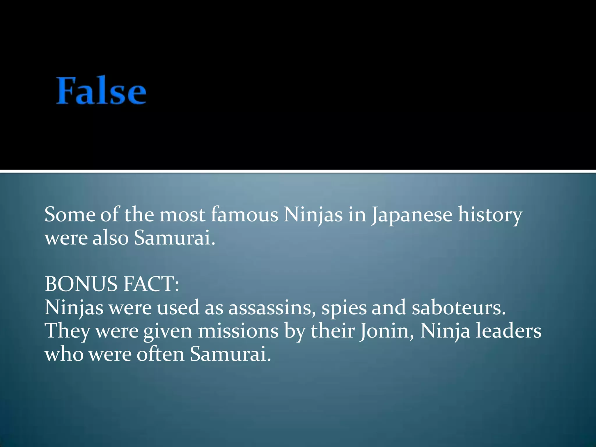 Ninjas Presentation | PPTX