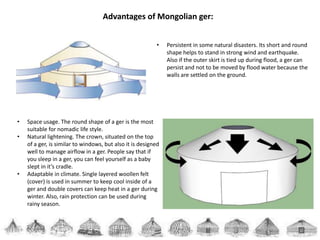 RESEARCH ON MONGOLIAN GER | PPTX