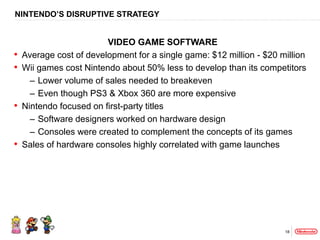 Nintendo's Disruptive Strategy | PPTX