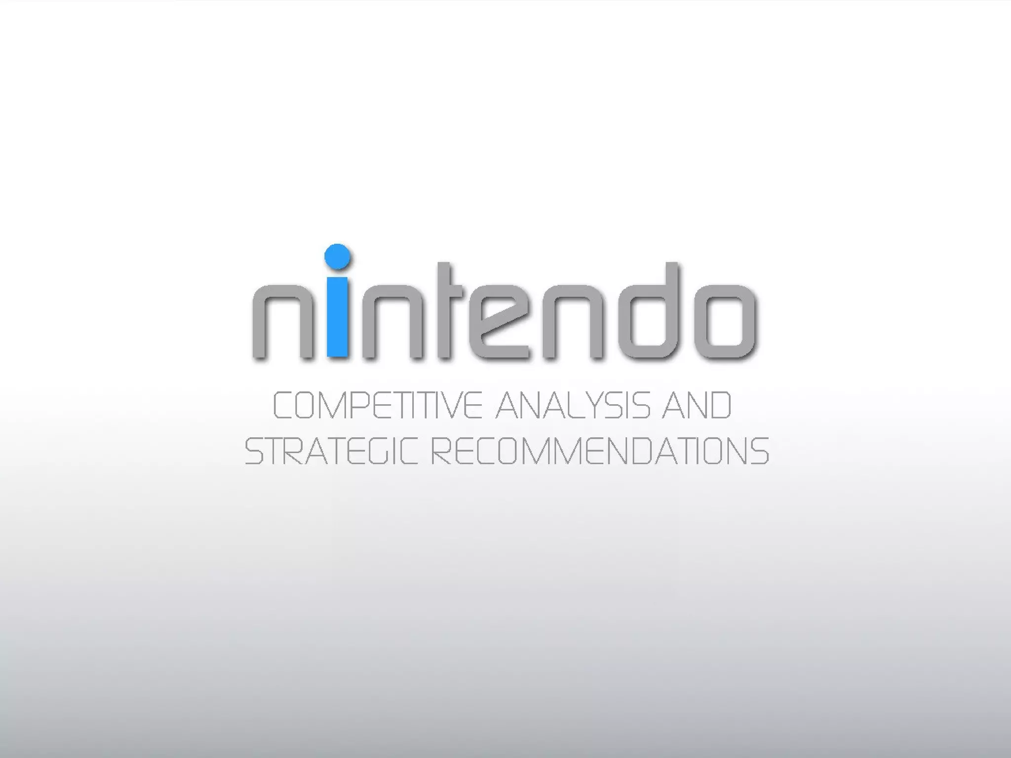 PPT Portfolio: Nintendo Competitive Analysis | PPT | Free Download