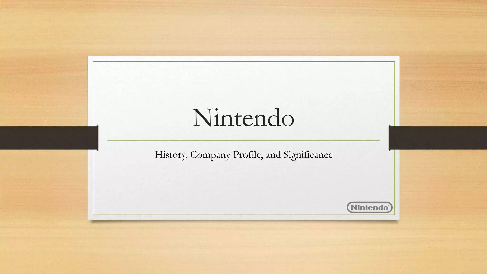 Nintendo presentation | PPTX
