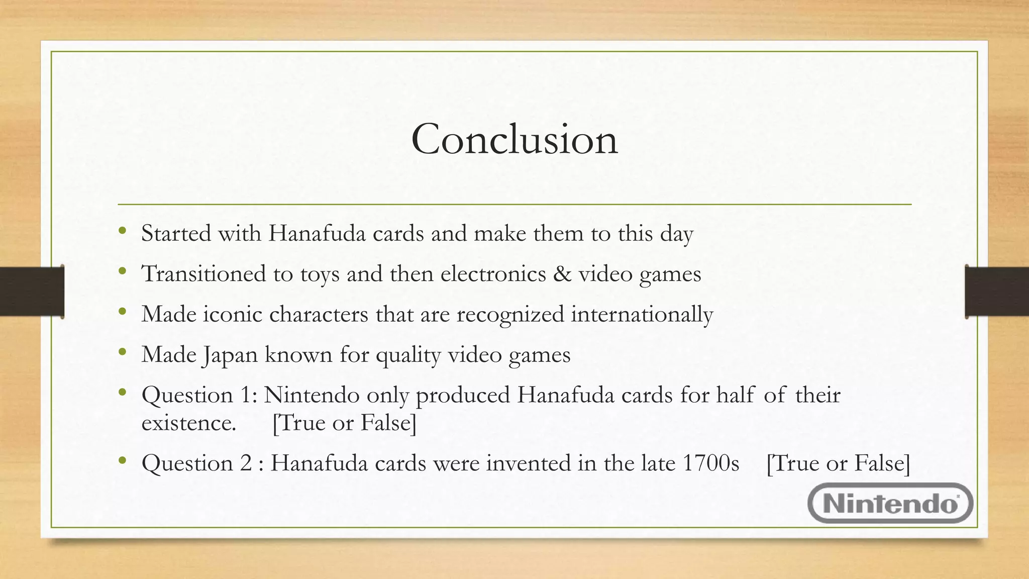 Nintendo presentation | PPTX