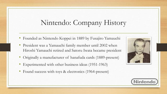 Nintendo presentation | PPTX | Home Entertainment Systems | Consumer ...