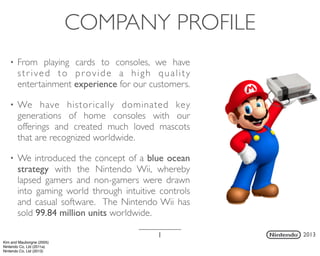 Nintendo Strategic Recommendation | PDF