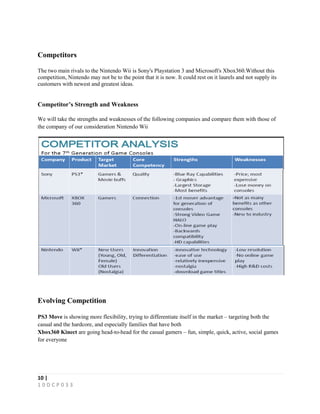 Nintendo Wii - Disruptive Product Strategy | PDF