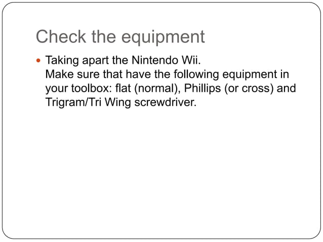 Nintendo wii screwdriver, Nintendo wii disassembly step by-step ...