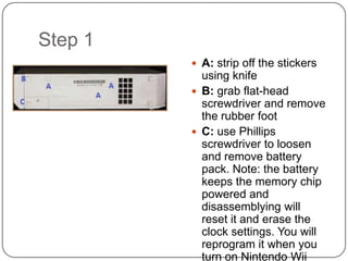 Nintendo wii screwdriver, Nintendo wii disassembly step by-step ...