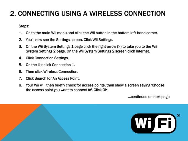 Nintendo wii internet connection setup | PPT