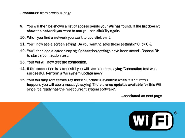 Nintendo wii internet connection setup | PDF