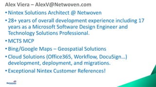 Introduction to Nintex - Building SharePoint/O365 Forms and Workflows | PDF