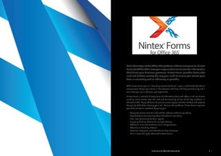 Nintex Forms for SharePoint Online and Office 365 - From Atidan | PDF