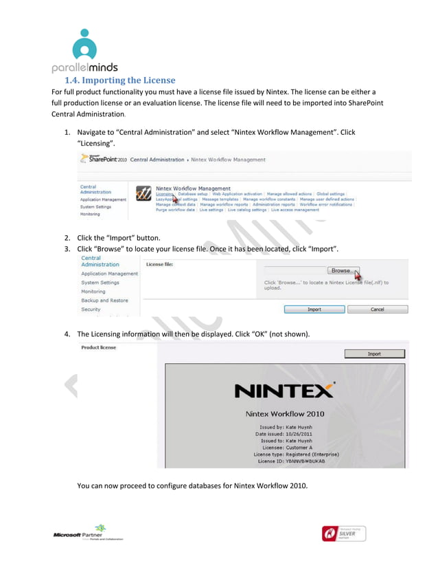 Nintex installation guide | PDF | Databases | Computer Software and Applications