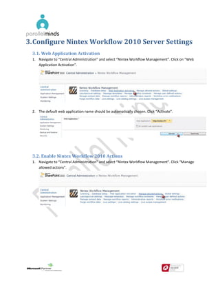 Nintex installation guide | PDF
