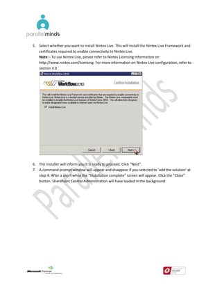 Nintex installation guide | PDF | Databases | Computer Software and Applications