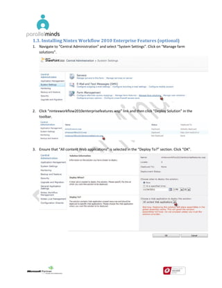 Nintex installation guide | PDF | Databases | Computer Software and ...