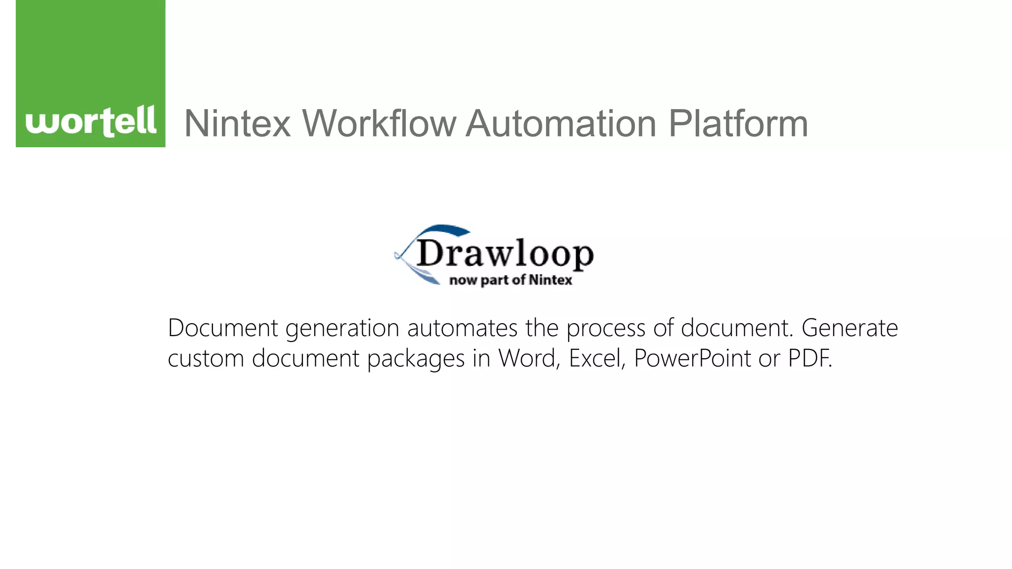 Nintex business process automation platform | PPT