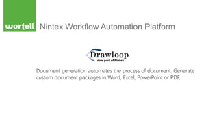 Nintex business process automation platform | PPT
