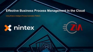 Effective Business Process Management in the Cloud | PPTX